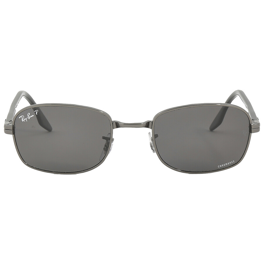 Ray-Ban Chromance Polarized Grey Rectangular Unisex Sunglasses RB3690 ...
