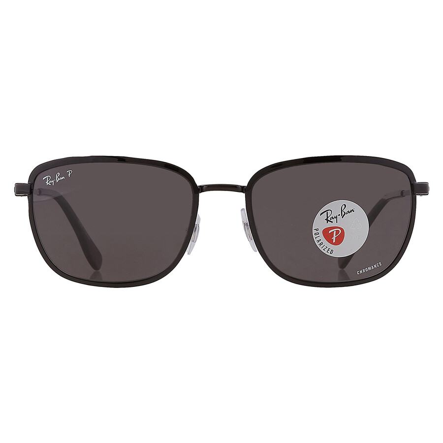 Ray-Ban Chromance Polarized Grey Square Unisex Sunglasses RB3705 002/K8 ...
