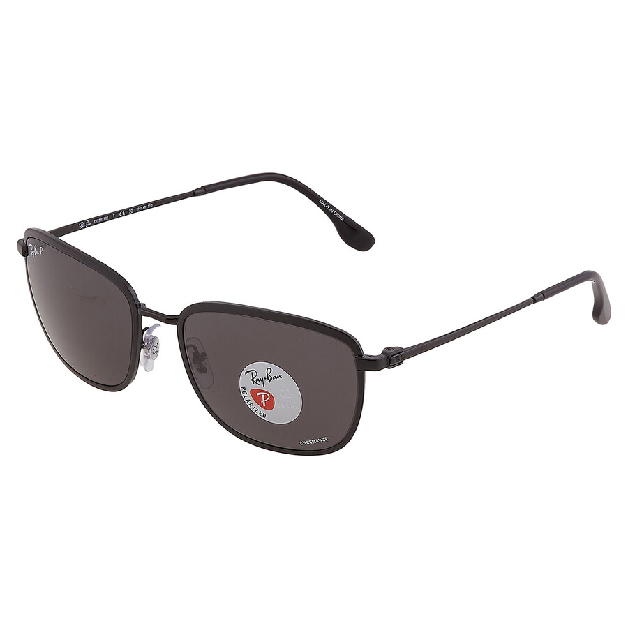 Ray-Ban Chromance Polarized Grey Square Unisex Sunglasses RB3705 002/K8 ...