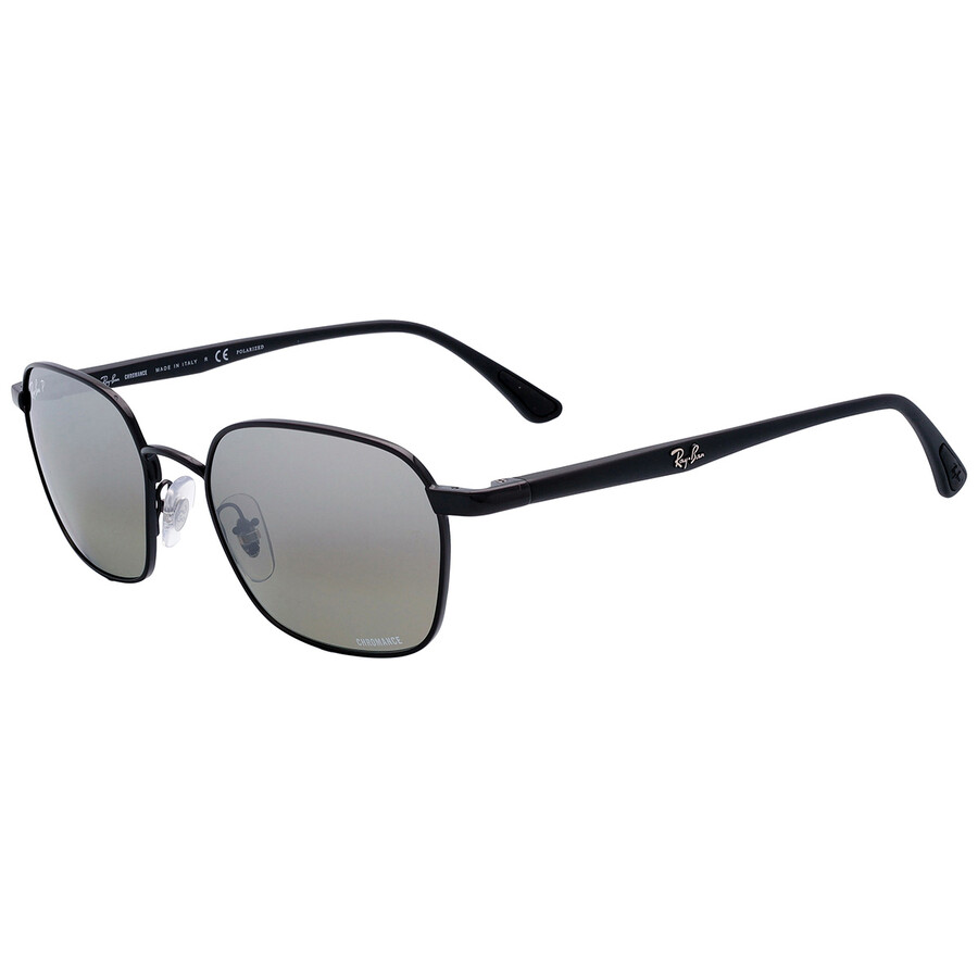 Ray-Ban Chromance Silver Square Men's Sunglasses RB3664CH 002/5J 50 ...