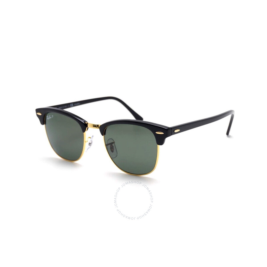 Ray-Ban Clubmaster Classic Green Square Unisex Sunglasses RB3016 901/58 ...