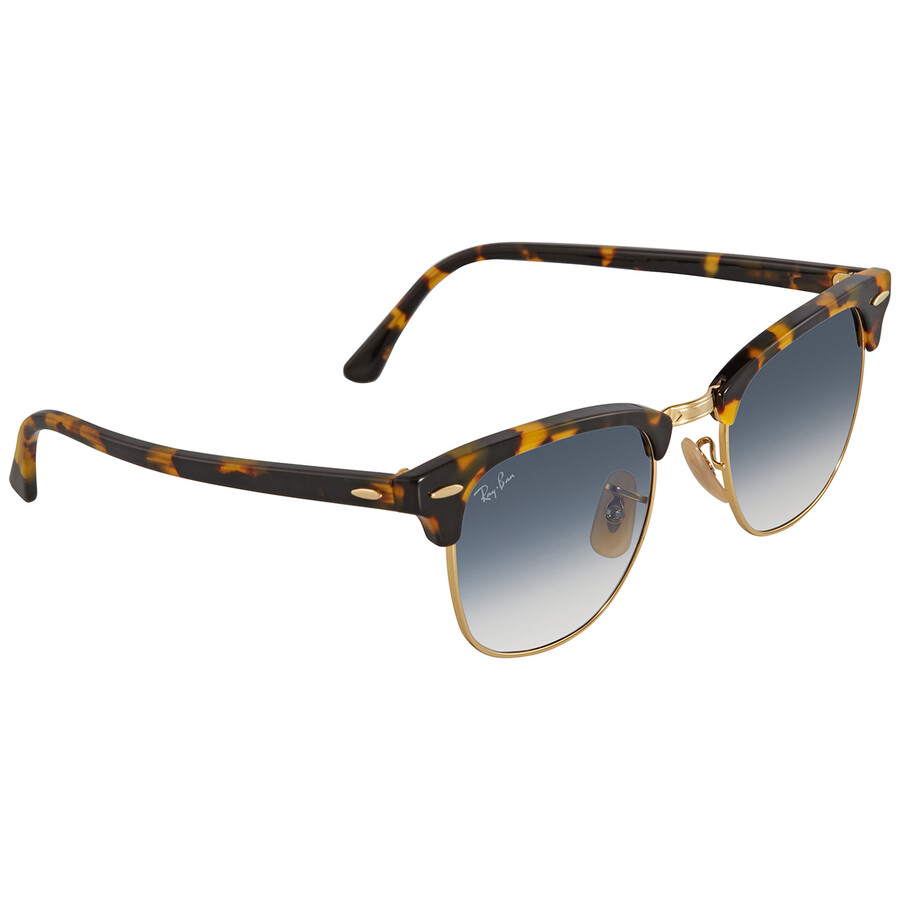 Ray-Ban Clubmaster Fleck Light Blue Gradient Square Unisex Sunglasses ...