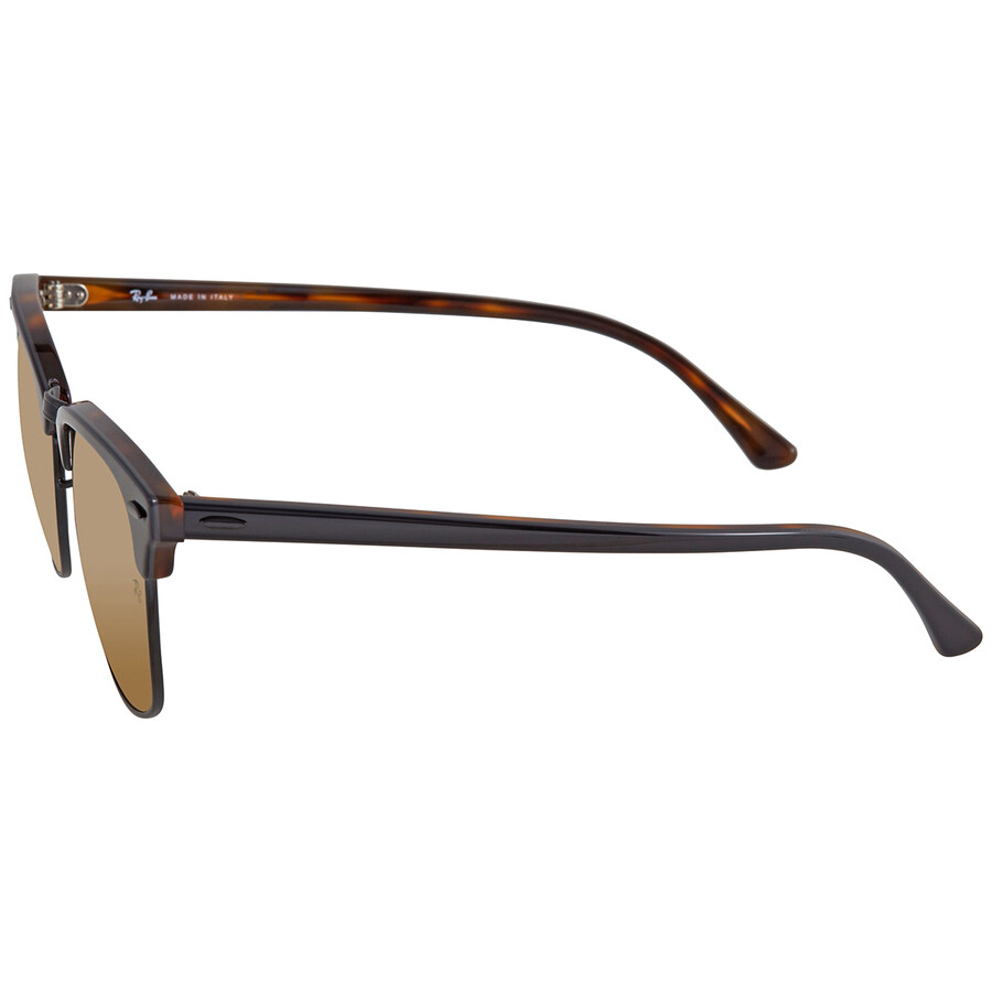 Ray-Ban Clubmaster Tortoise Square Sunglasses RB3016 12773K 51 ...