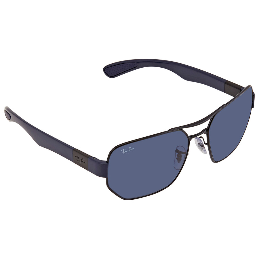 Ray-Ban Dark Blue Geometric Sunglasses RB3672 002/80 60 8056597431989 ...