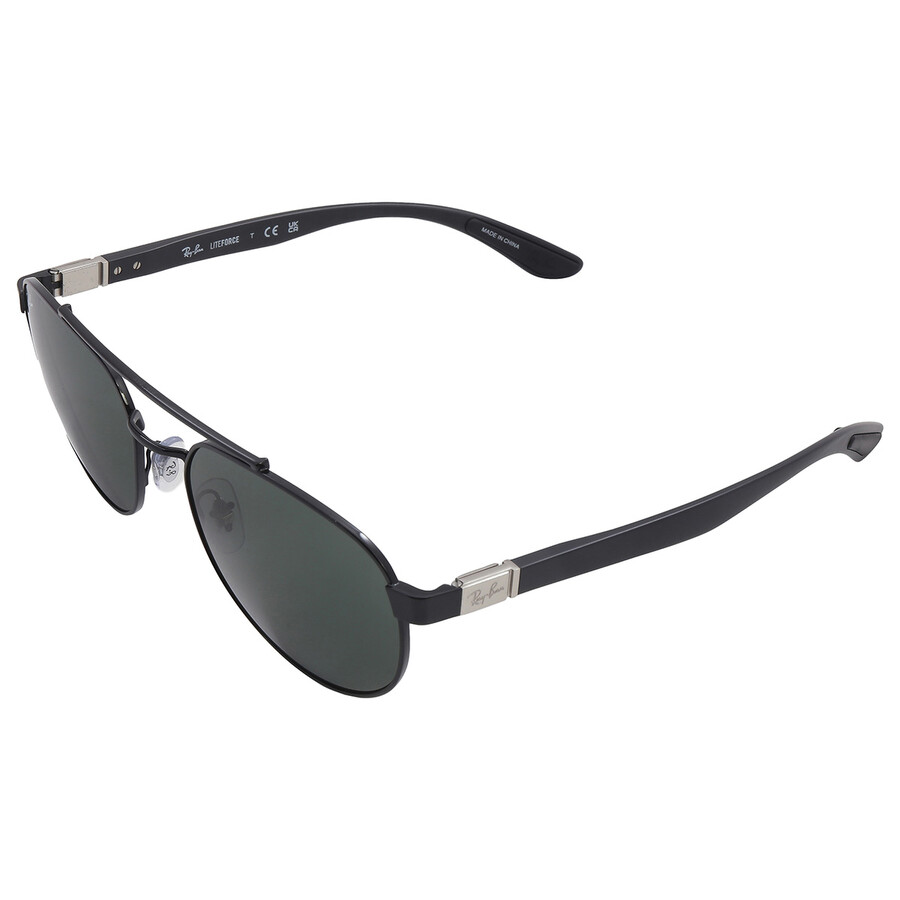 Ray-Ban Dark Green Pilot Unisex Sunglasses RB3736 002/71 56 ...