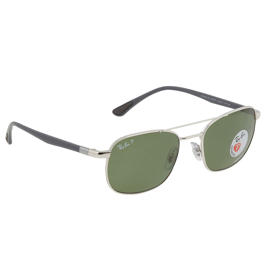 Ray-Ban Dark Green Square Unisex Sunglasses 0 RB3670CH 003/P1 54 ...