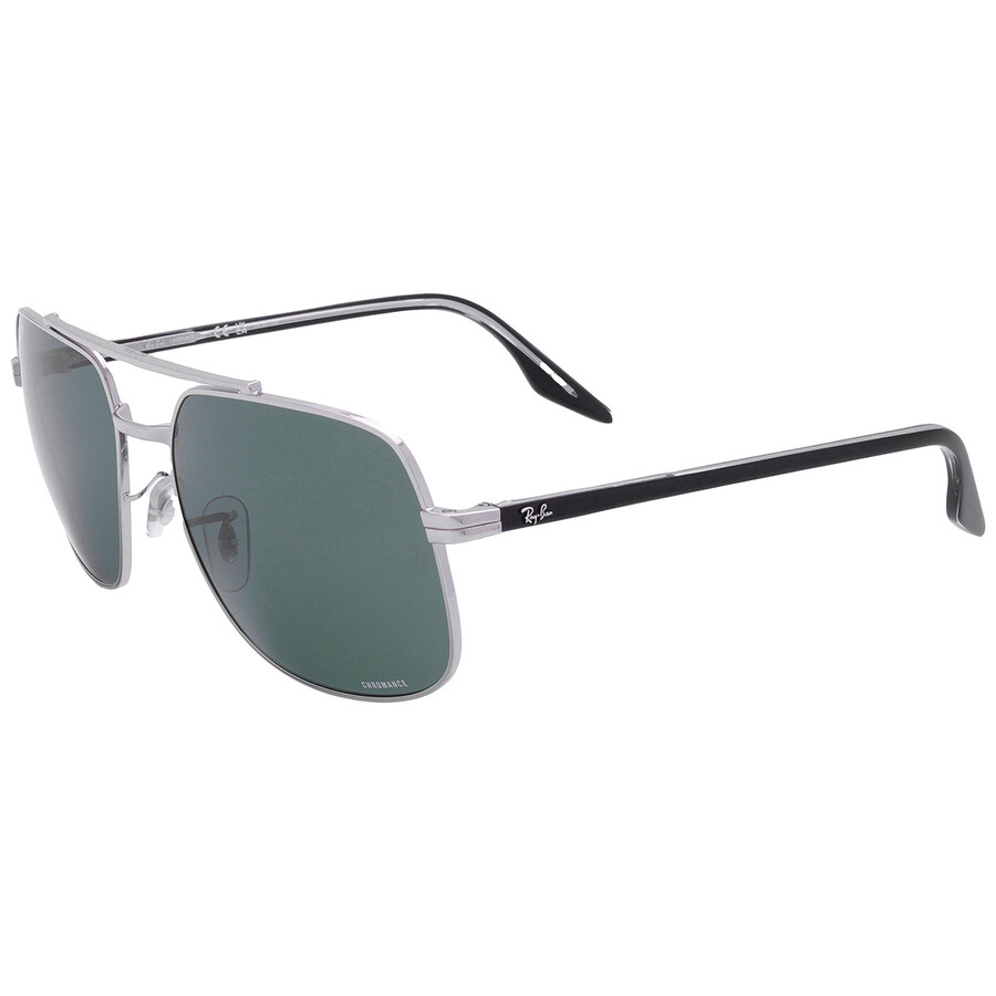 Ray-Ban Dark Green Square Unisex Sunglasses RB3699 003/P1 59 ...