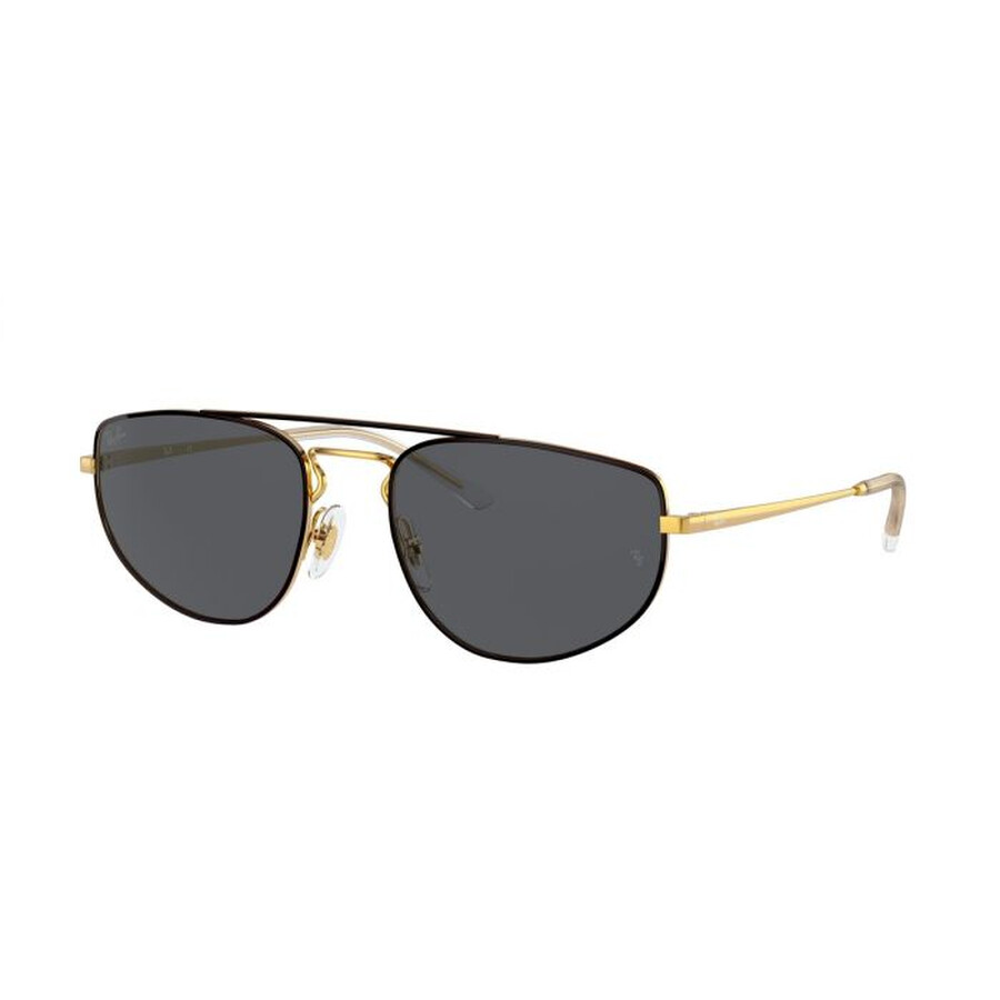 Ray-Ban Dark Grey Aviator Unisex Sunglasses RB3668 905487 55 ...