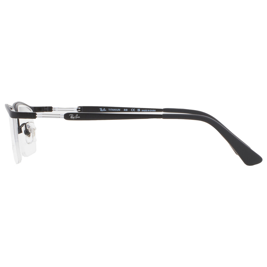 Ray Ban Demo Rectangular Mens Eyeglasses Rx8746d 1074 55 8053672807974