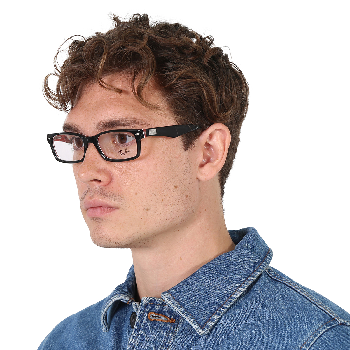 Ray-Ban Demo Rectangular Unisex Eyeglasses RX5206 2479 52 805289384519 ...