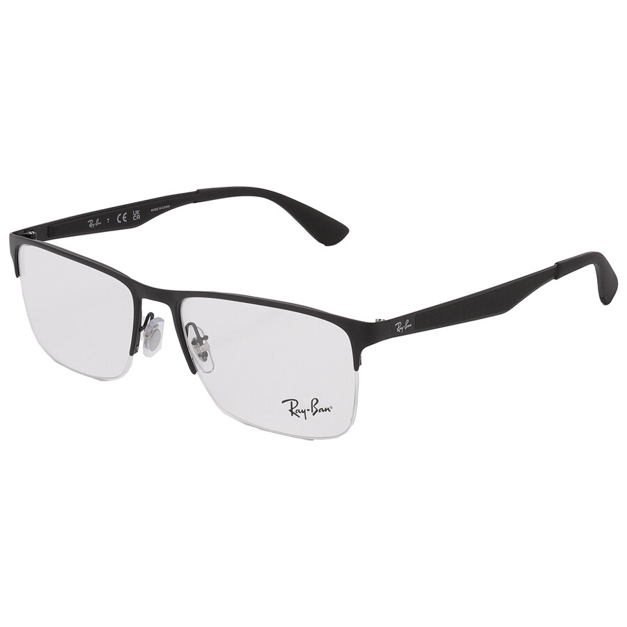 Ray-Ban Demo Rectangular Unisex Eyeglasses RX6335 2503 56 8053672402087 ...