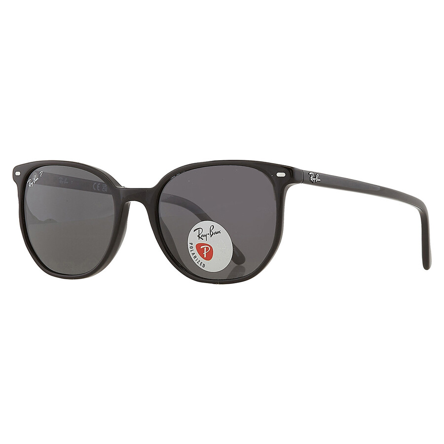 Ray-Ban Elliot Polarized Black Square Unisex Sunglasses RB2197 901/48 ...