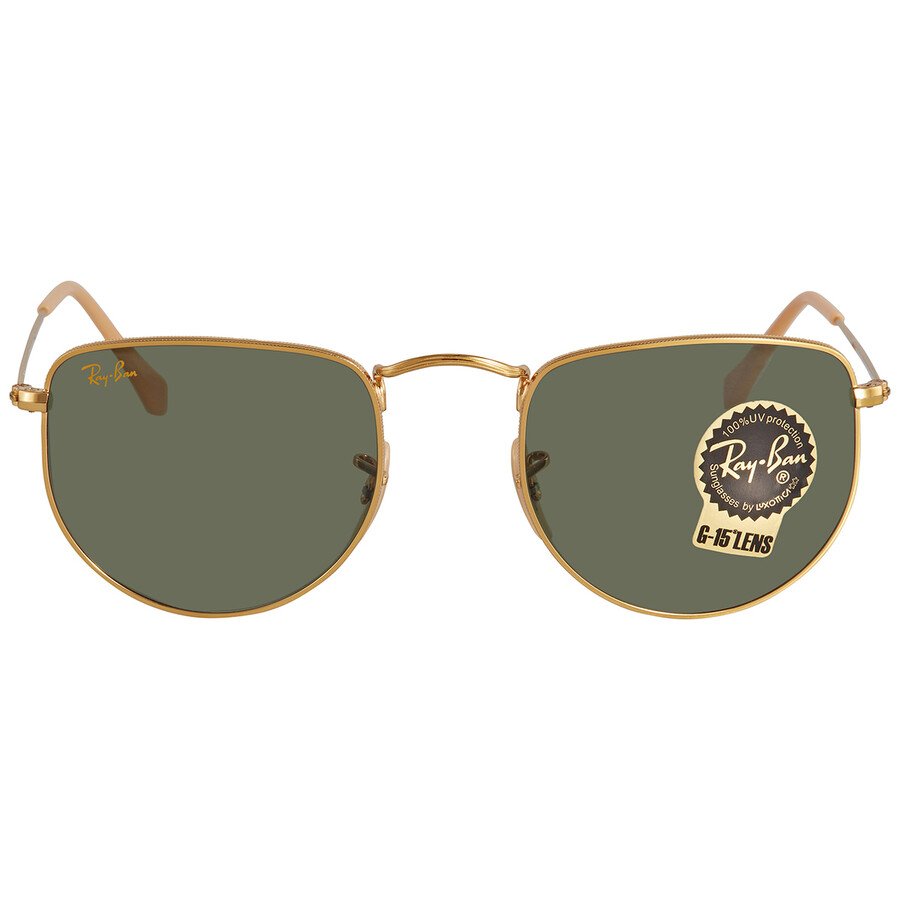 Ray-Ban Elon Green Classic G-15 Irregular Unisex Sunglasses RB3958 ...