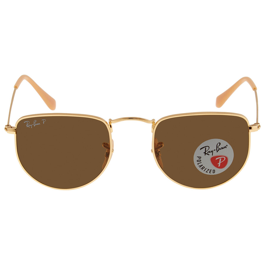 Ray-Ban Elon Polarized Brown Irregular Unisex Sunglasses RB3958 919657 ...