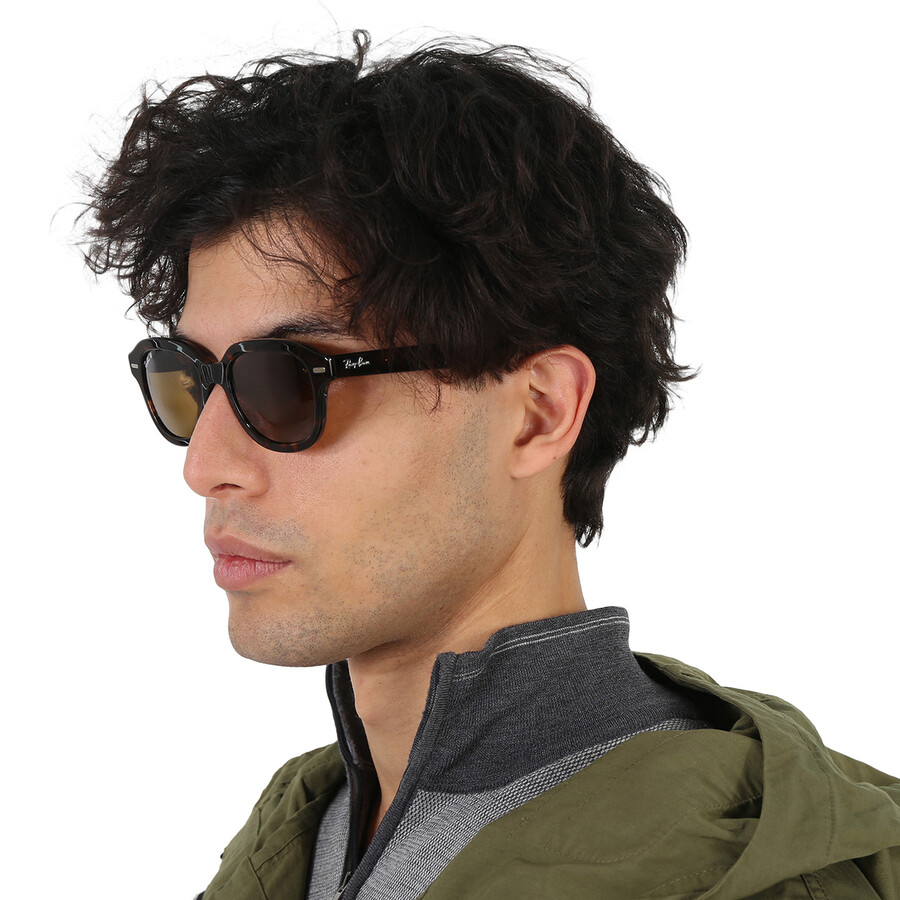 Ray-Ban Erik Polarized Brown Square Unisex Sunglasses RB4398 902/57 51 ...