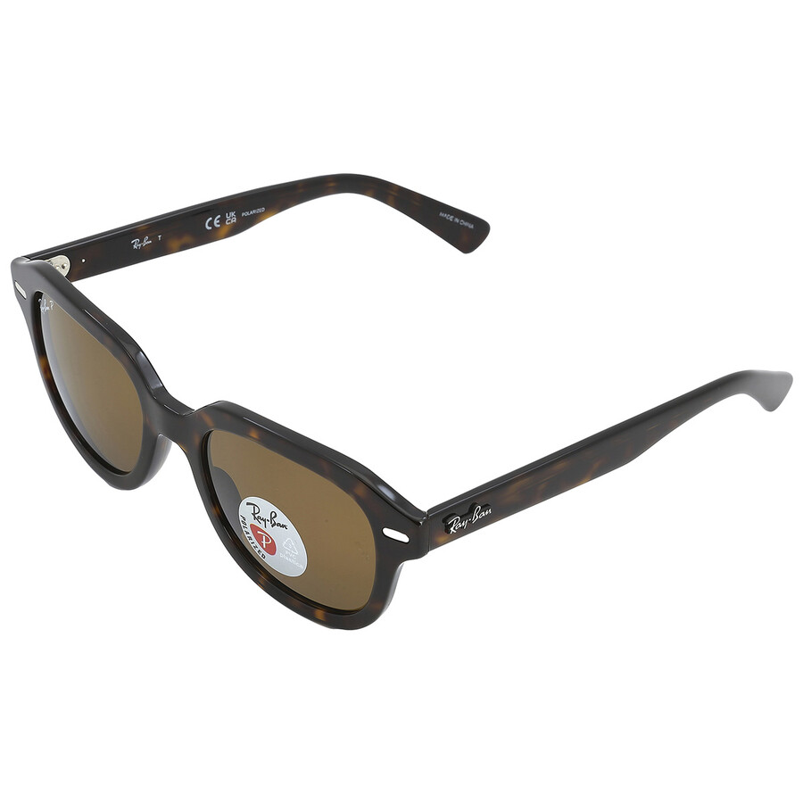 Ray-Ban Erik Polarized Brown Square Unisex Sunglasses RB4398 902/57 51 ...