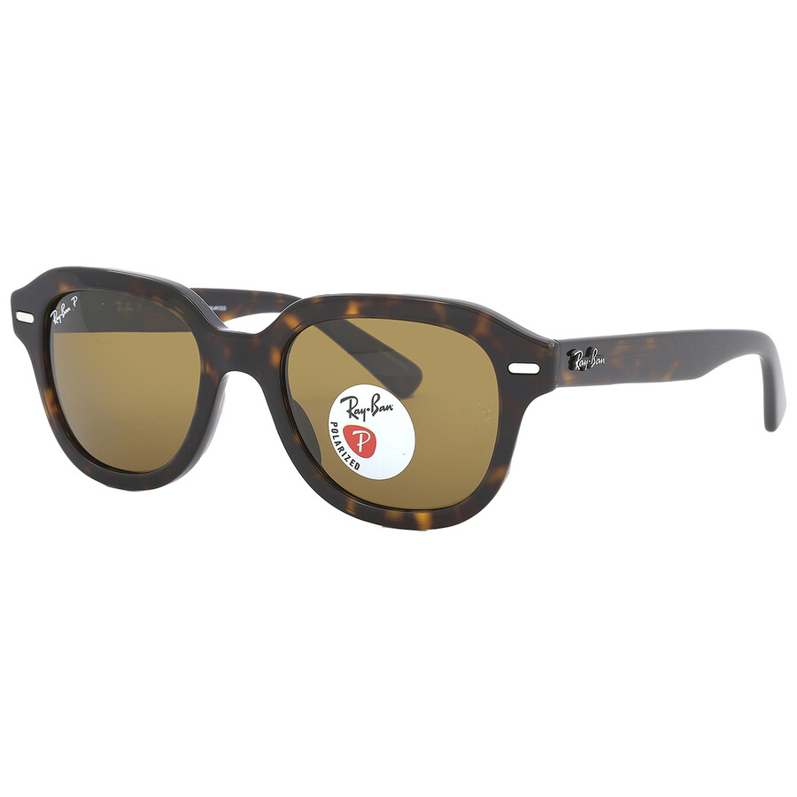 Ray-Ban Erik Polarized Brown Square Unisex Sunglasses RB4398 902/57 51 ...