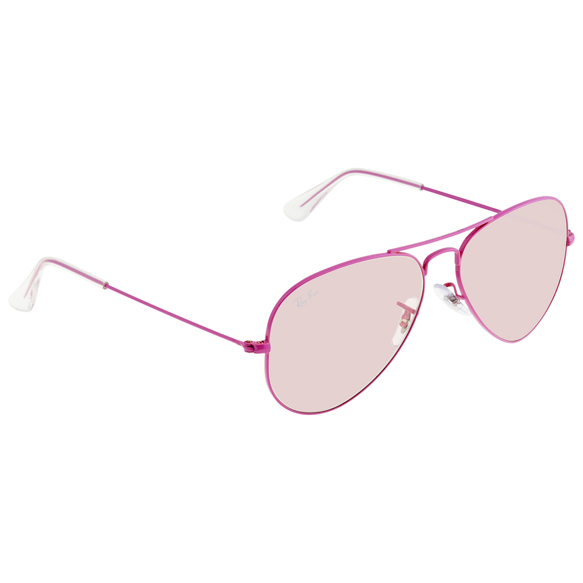 Ray-Ban Evolve Pink/Violet Photochromatic Aviator Unisex Sunglasses ...