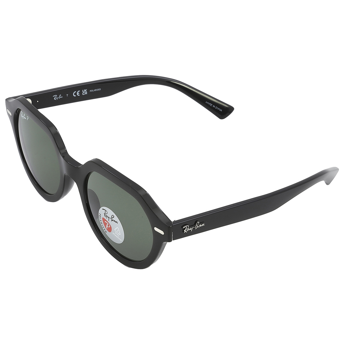 Ray-Ban Gina Polarized Green Square Unisex Sunglasses RB4399 901/58 53 ...