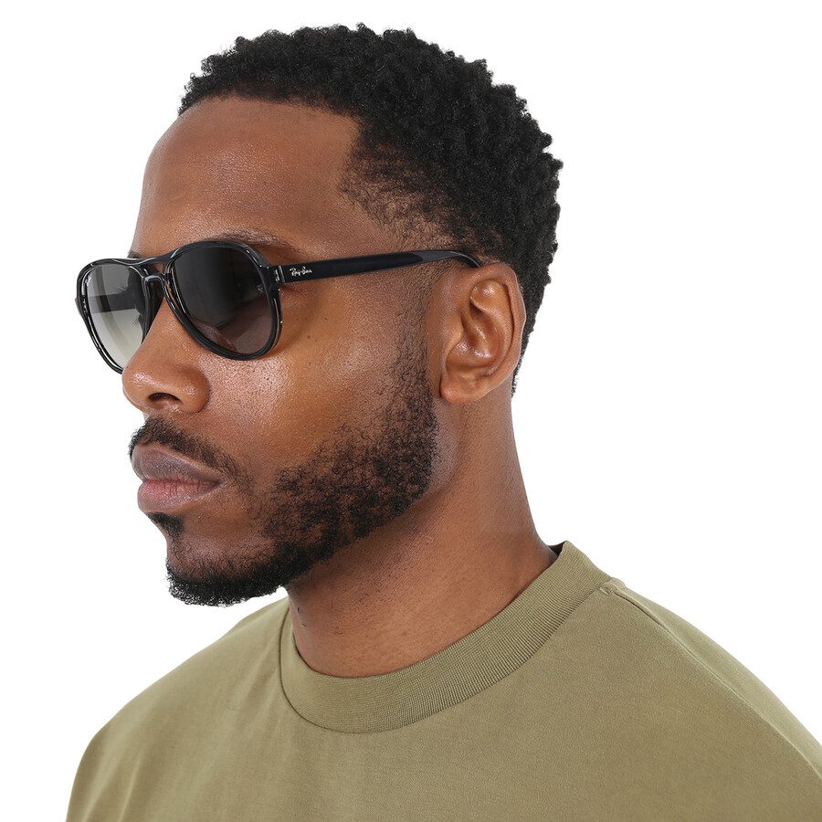 Ray-Ban Gray Gradient Pilot Unisex Sunglasses RB4355 654571 58 ...