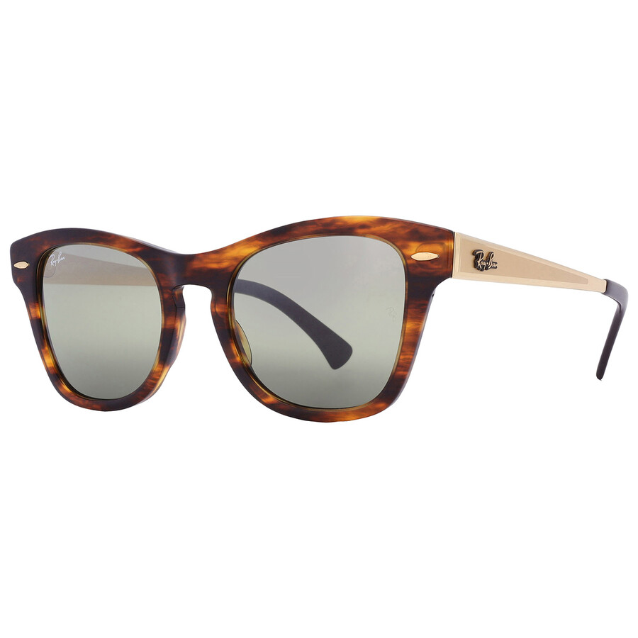 Ray-Ban Green Mirror Square Unisex Sunglasses RB0707S M954/G4 53 ...