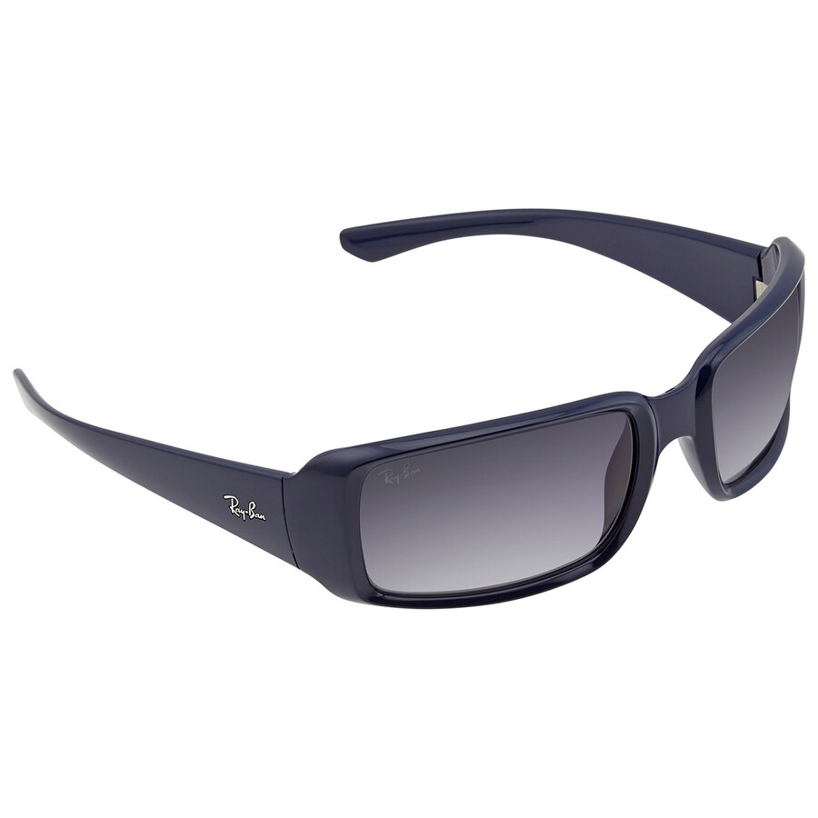 Ray-Ban Grey Gradient Blue Rectangular Unisex Sunglasses RB4338 61974L ...