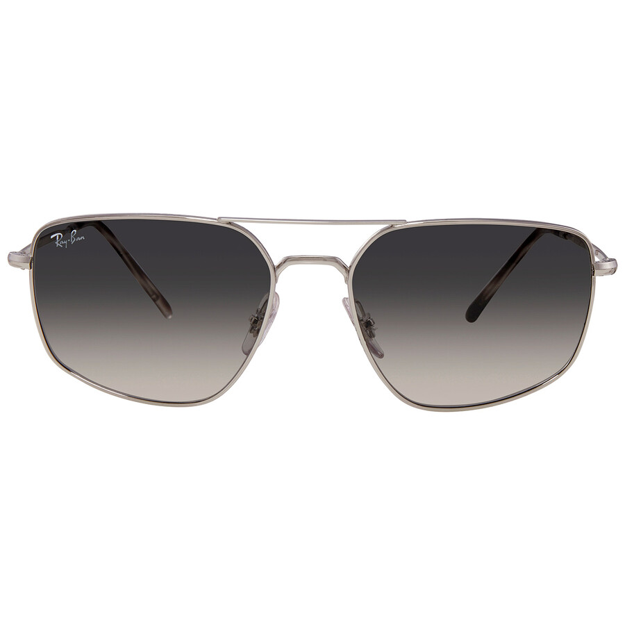 Ray-Ban Grey Gradient / Dark Grey Rectangular Unisex Sunglasses RB3666 ...