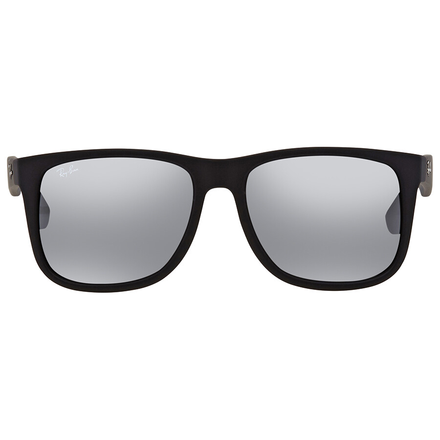 Ray-Ban Grey Mirror Rectangular Men's Sunglasses RB4165F 622/6G 58 ...