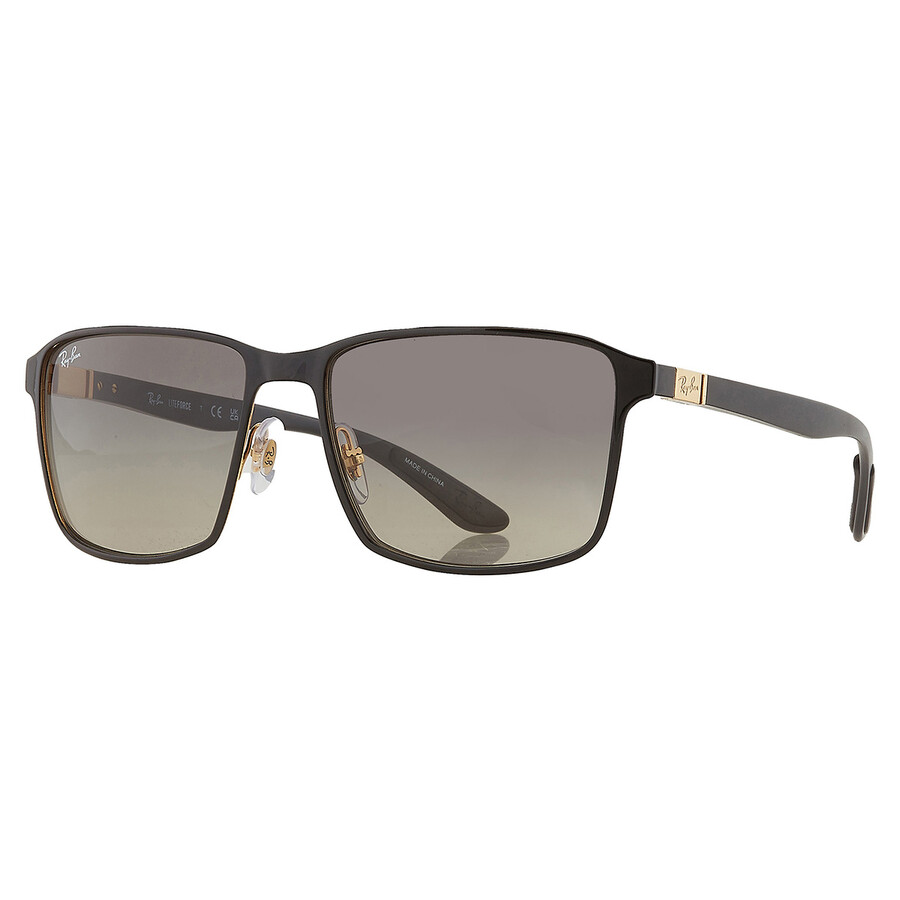 Ray-Ban Grey Square Unisex Sunglasses RB3721 187/11 59 8056597936637 ...