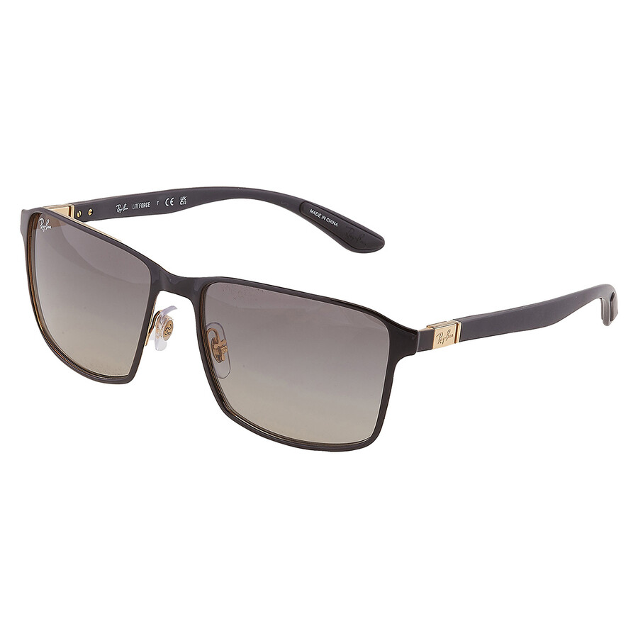Ray-Ban Grey Square Unisex Sunglasses RB3721 187/11 59 8056597936637 ...