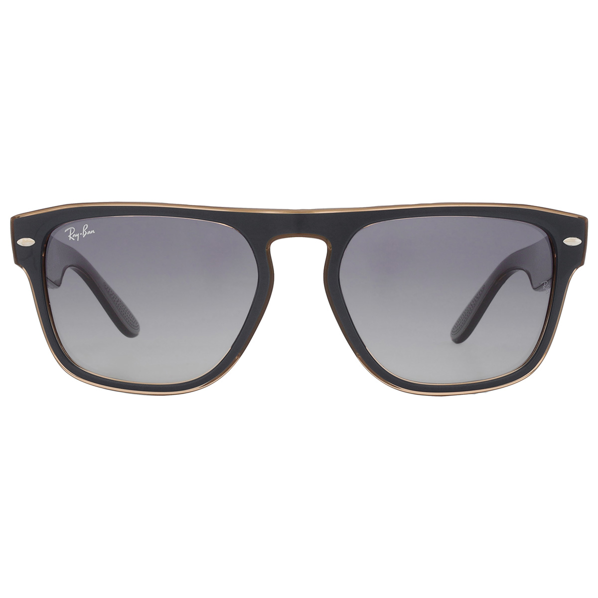 Ray-Ban Grey/Blue Square Unisex Sunglasses RB4407 67304L 57 ...