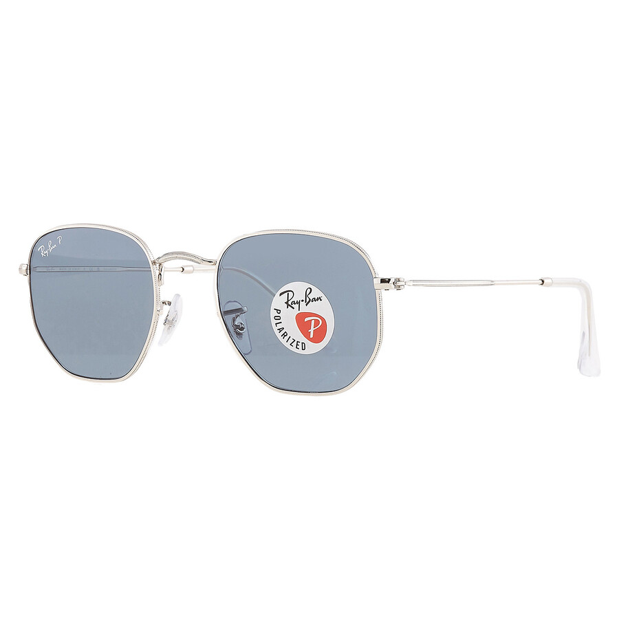 Ray-Ban Hexagonal Flat Lenses Blue Hexagonal Unisex Sunglasses RB3548N ...