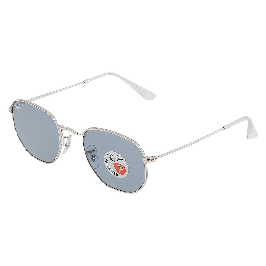 Ray-Ban Hexagonal Flat Lenses Blue Hexagonal Unisex Sunglasses RB3548N ...
