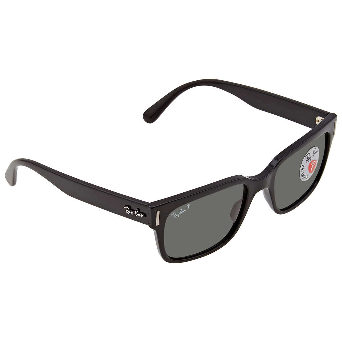 Ray-Ban Jeffrey Polarized Green Classic G-15 Square Unisex Sunglasses ...