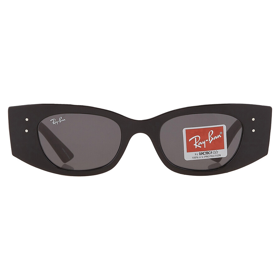 Ray-Ban Kat Bio Based Dark Grey Irregular Unisex Sunglasses RB4427 ...