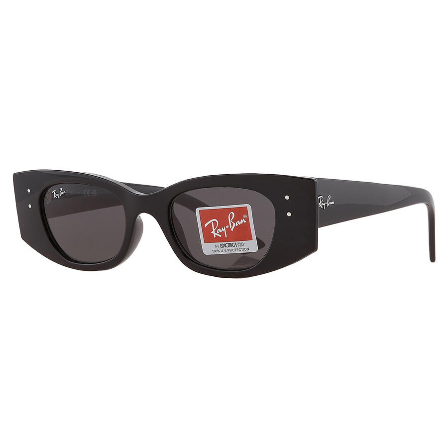 Ray-Ban Kat Bio Based Dark Grey Irregular Unisex Sunglasses RB4427 ...