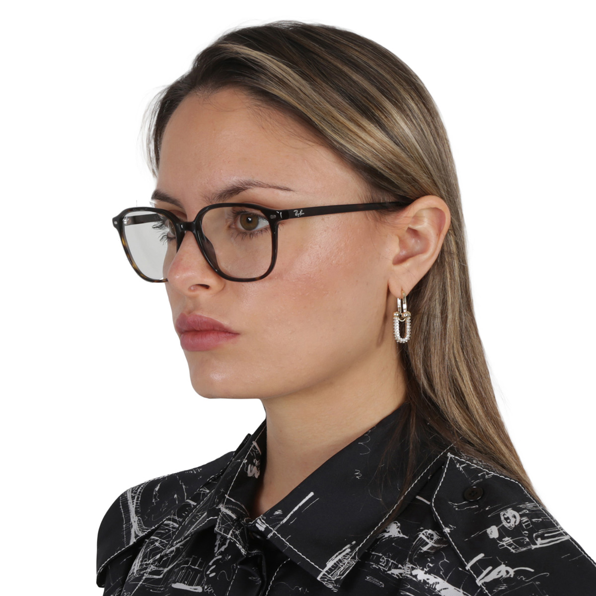 Ray-Ban Leonard Transitions Clear Square Ladies Sunglasses RB2193 902 ...
