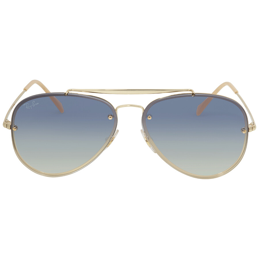 Ray-Ban Light Blue Gradient Aviator Sunglasses RB3584N 001/19 58 ...