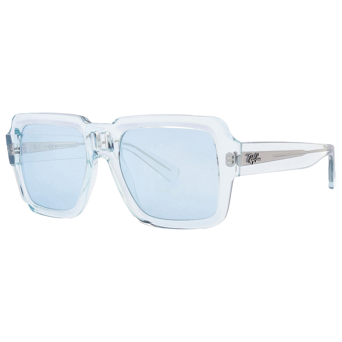 Ray-Ban Magellan Bio Based Blue Mirror Square Unisex Sunglasses RB4408 ...