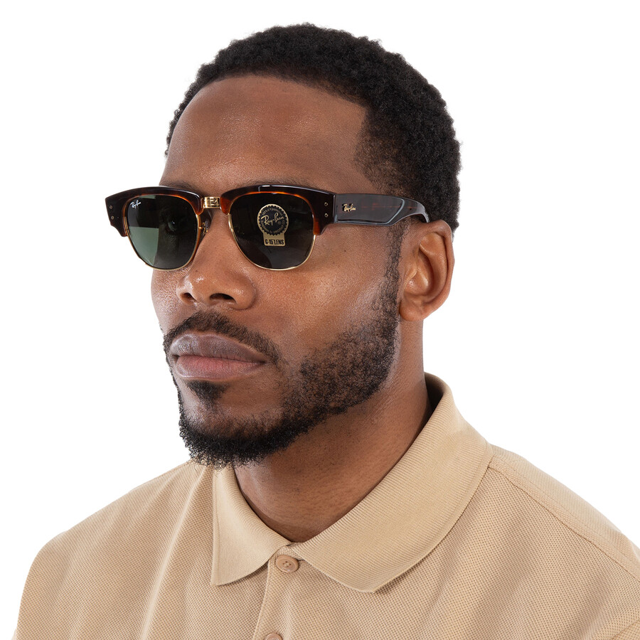 Ray-Ban Mega Clubmaster Green Square Unisex Sunglasses RB0316S 990/31 ...