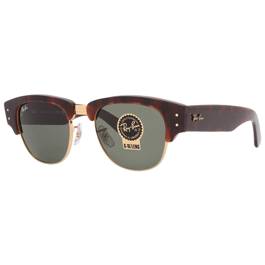 Ray-Ban Mega Clubmaster Green Square Unisex Sunglasses RB0316S 990/31 ...