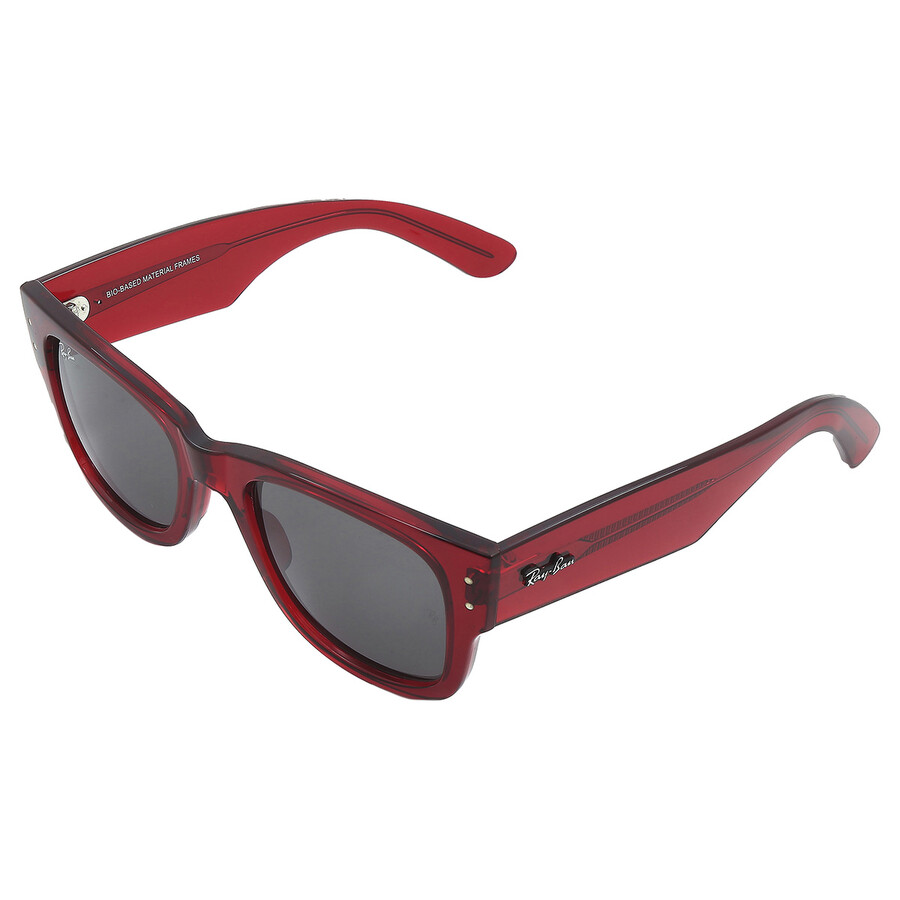 Ray-Ban Mega Wayfarer Bio Based Dark Grey Square Unisex Sunglasses ...