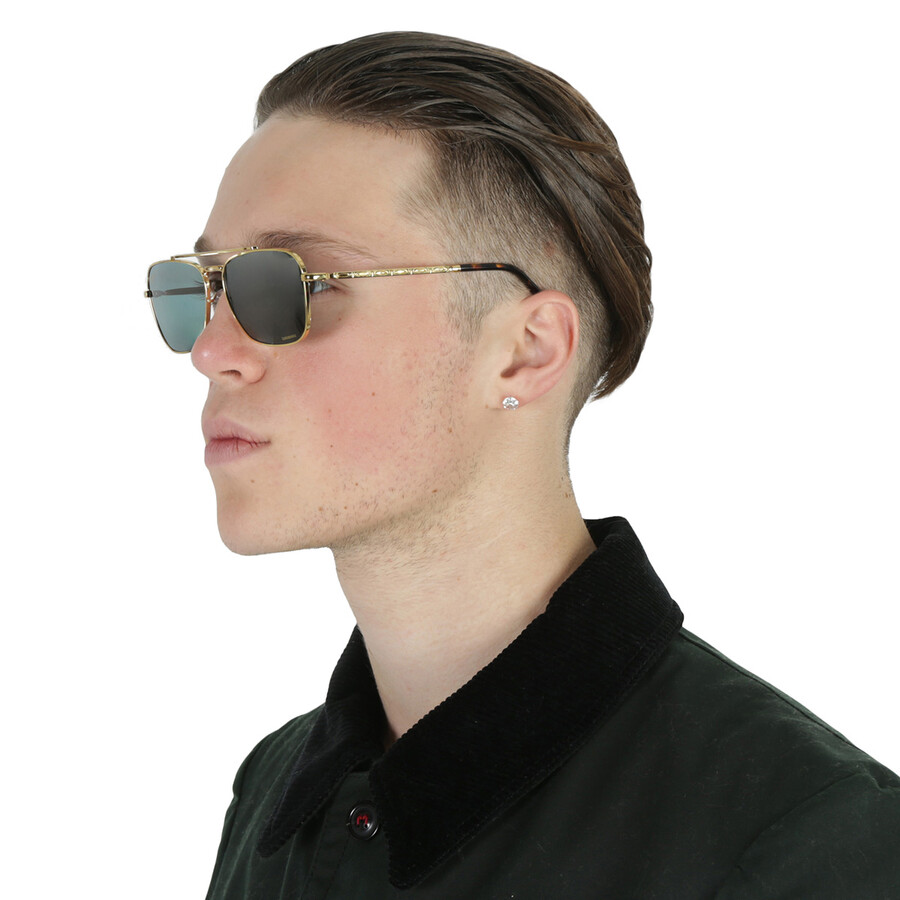 Ray-Ban New Caravan Polarized Clear Gradient Dark Blue Square Unisex ...