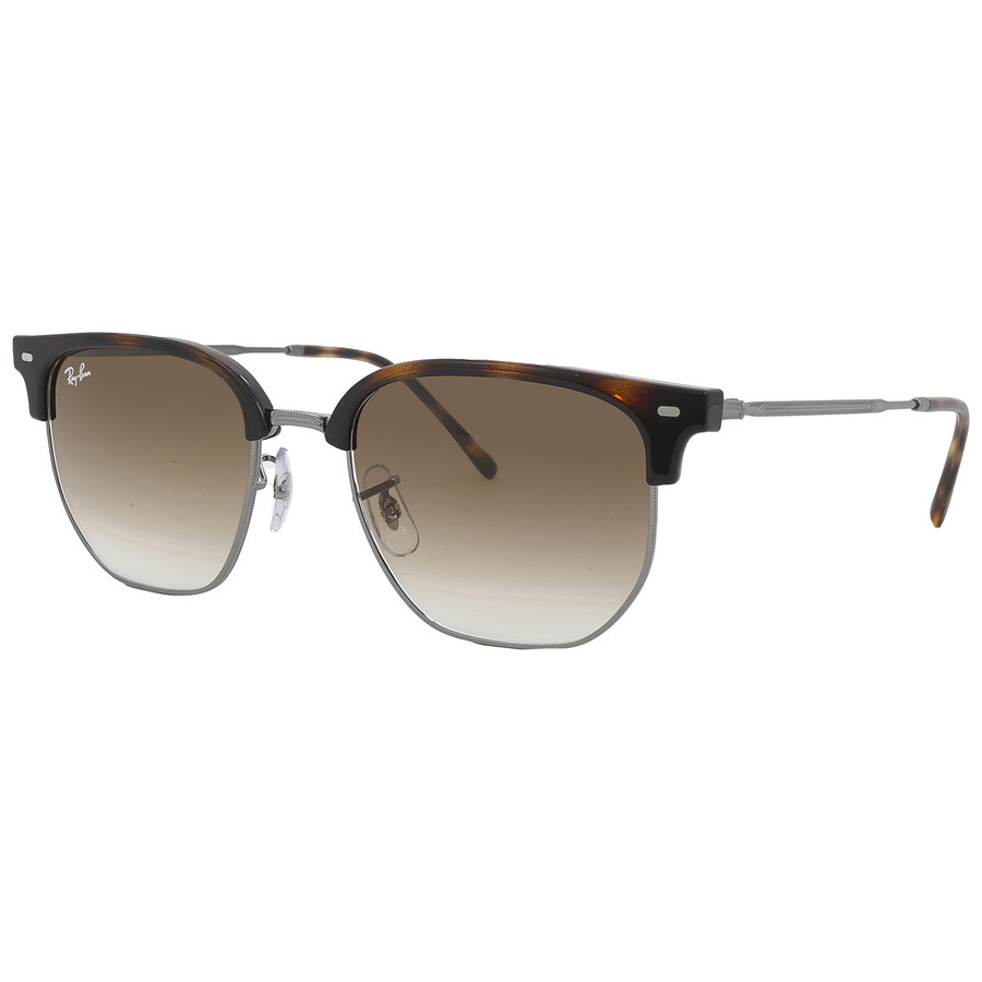 Ray-Ban New Clubmaster Brown Gradient Irregular Unisex Sunglasses ...