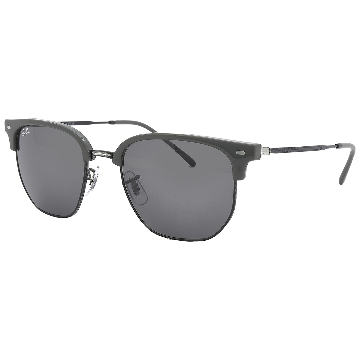 Ray-Ban New Clubmaster Dark Gray Irregular Unisex Sunglasses RB4416 ...