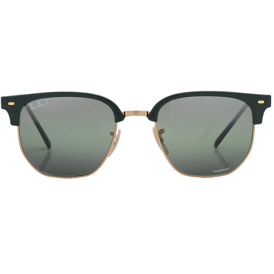Ray-Ban New Clubmaster Polarized Green Mirrored Unisex Sunglasses ...