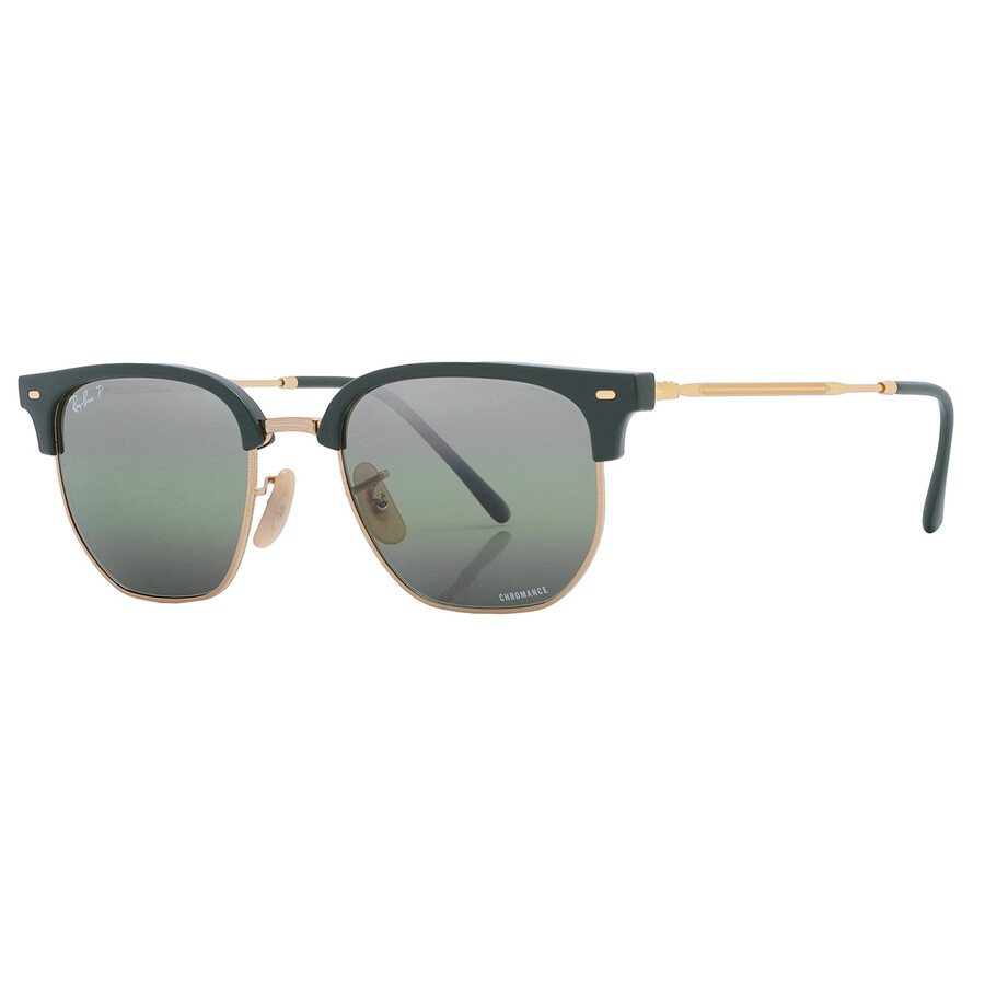 Ray-Ban New Clubmaster Polarized Green Mirrored Unisex Sunglasses ...