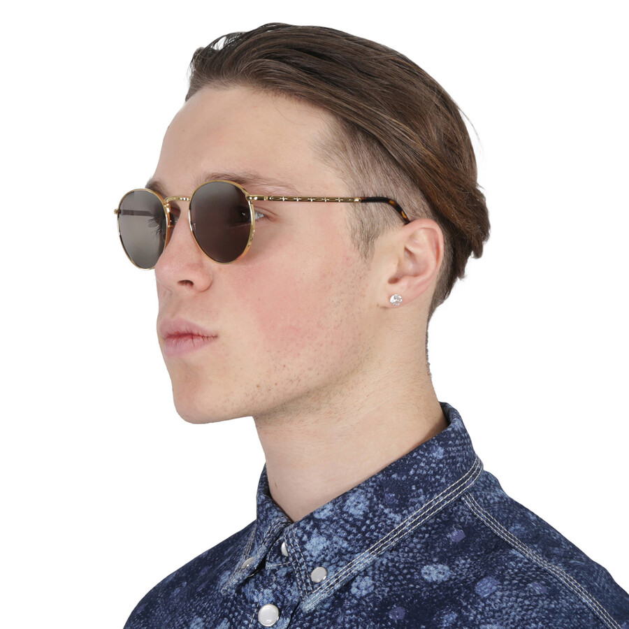 Ray-Ban New Round Polarized Clear Gradient Dark Gray Round Unisex ...