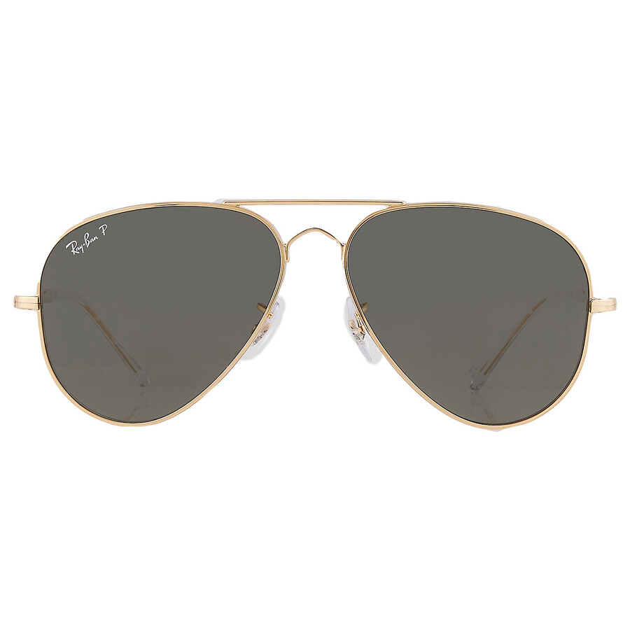 Ray-Ban Old Aviator Polarized Green Pilot Unisex Sunglasses RB3825 001/ ...