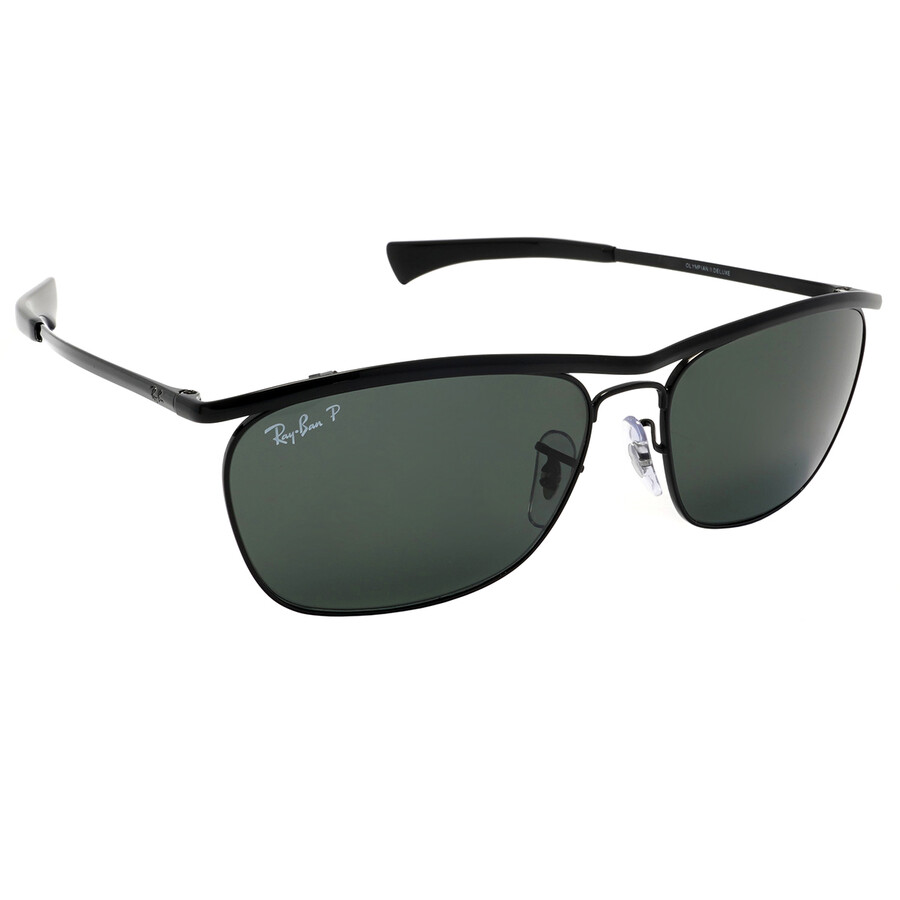 Ray-Ban Olympian II Deluxe Polarized Green Classsic G-15 Browline ...